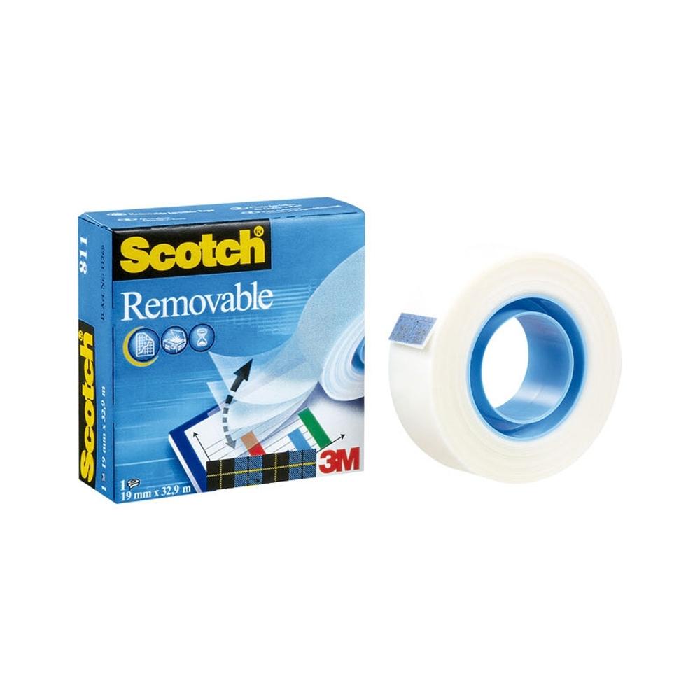 CINTA ADHESIVA SCOTCH MAGIC 33X19 MM REMOVIBLE